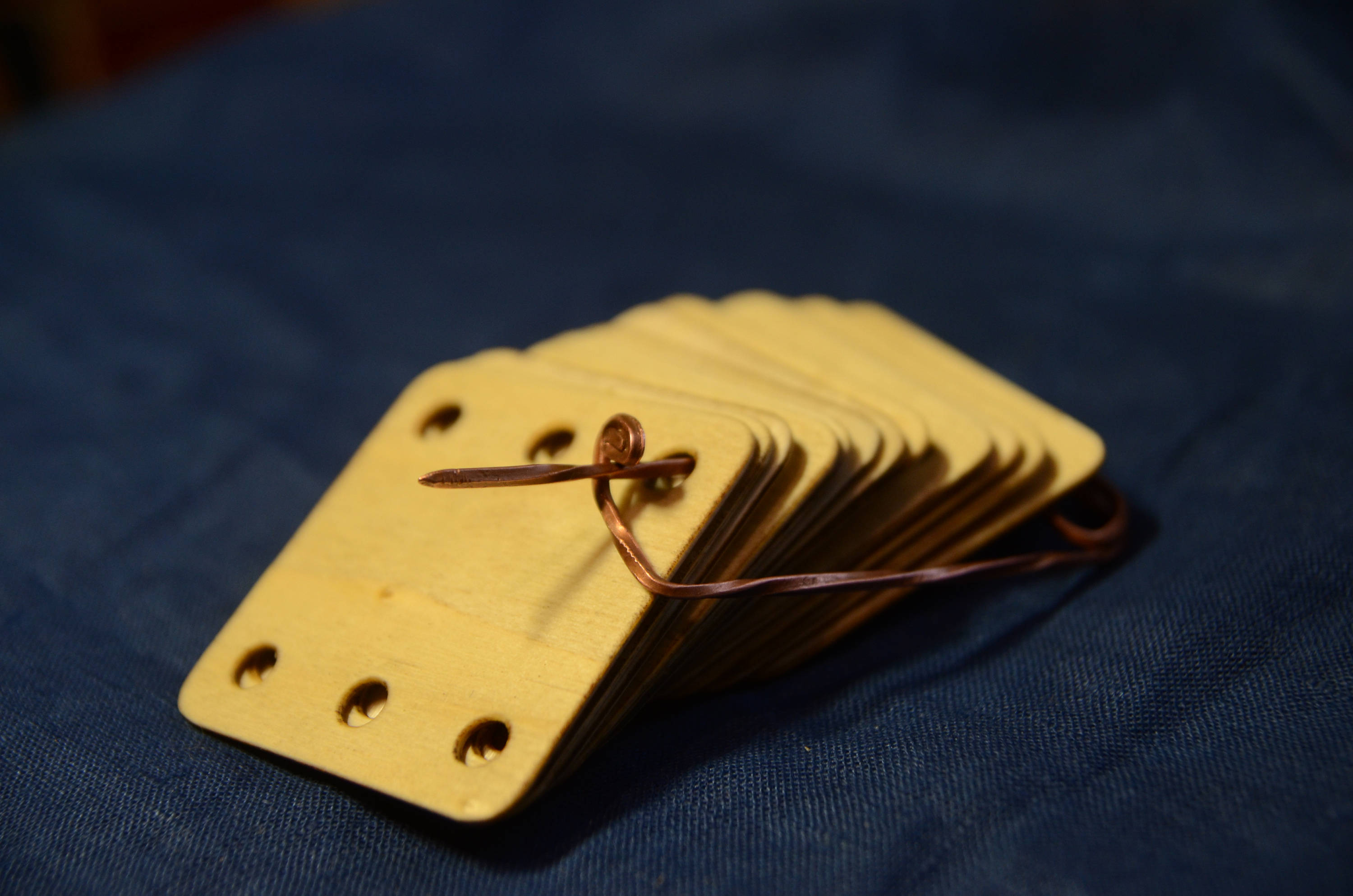 Tablet Weaving Cards / 6 Holes 6 X 6 Cm / With Copper Pin / - Etsy