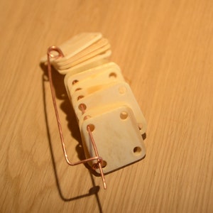 Bone Weaving Tablets Small Weaving Tool 4x4 Weaving Cards - Etsy