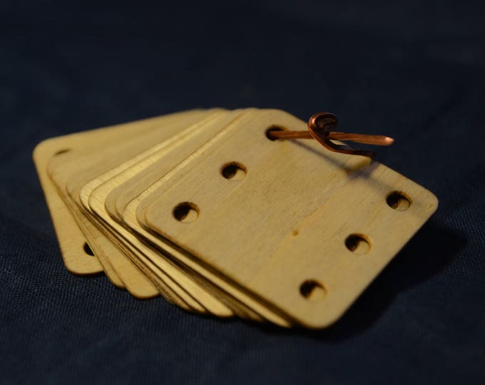 Bone Weaving Tablets, Small Weaving Tool, 4x4, Weaving Cards, Tablet ...