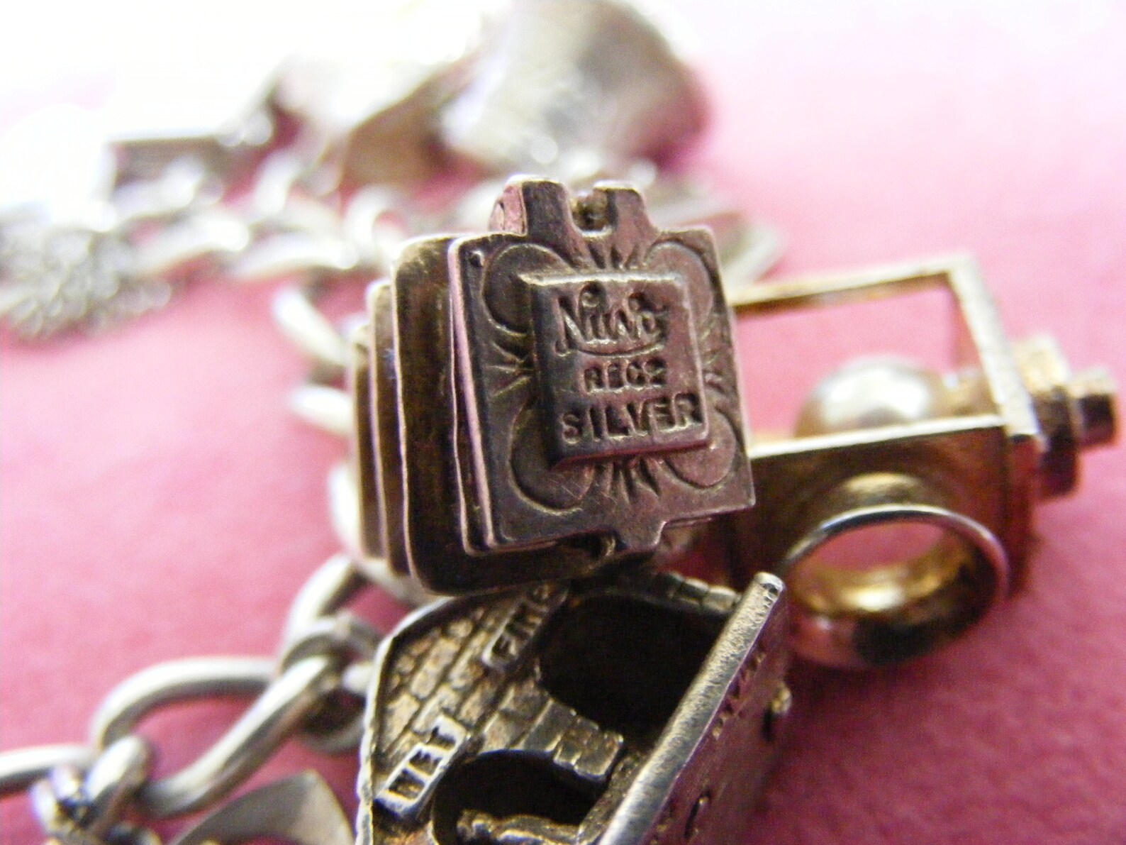 Nuvo Vintage Sterling Silver Charm Bracelet with 20 Nuvo | Etsy