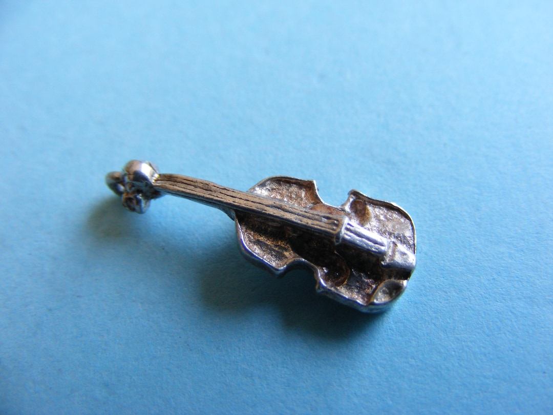 Vintage Sterling Silver Charm: Musical Instrument Violin (M) - Etsy