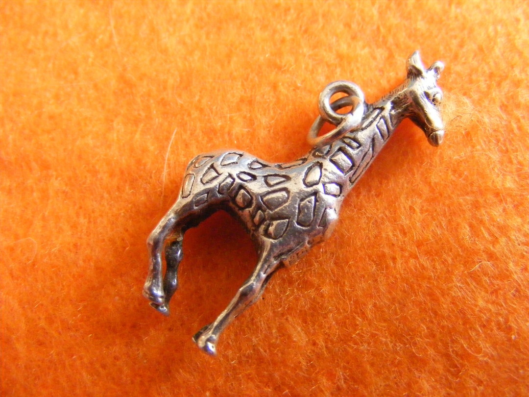 Q) RARE CHIM Vintage Sterling Silver Charm Tall Giraffe - Etsy