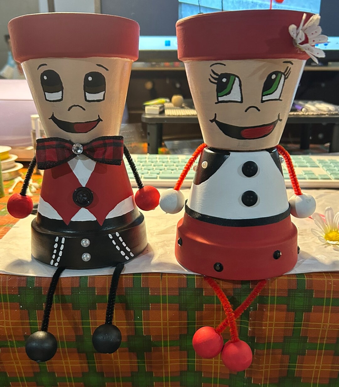 Ladybug Couple Made From Terracotta Pots - Etsy