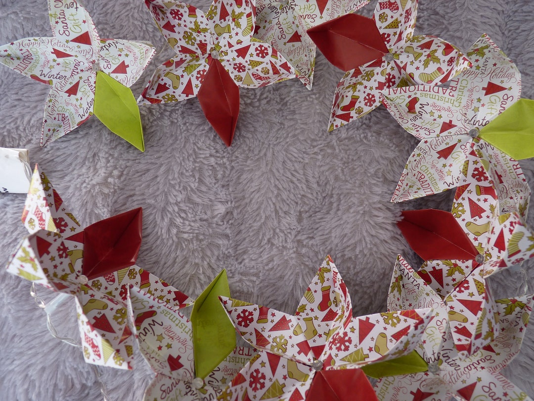 Sakura Origami Flower String Light - Etsy