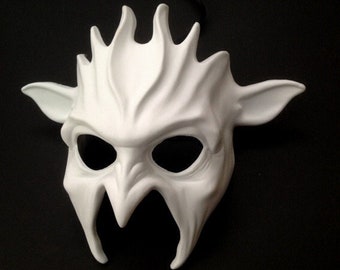 Devil White Mask - Etsy