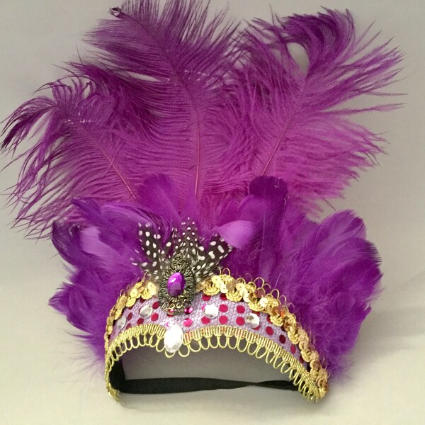 Purple Headpiece - Etsy