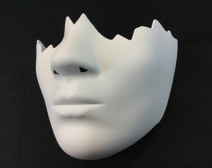 Unpainted DIY White Artistic Incomplete Masquerade Ball Mask - Etsy