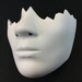 Unpainted DIY White Artistic Incomplete Masquerade Ball Mask | Etsy