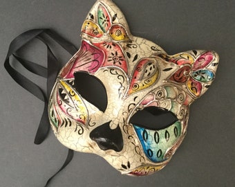 Cat Masquerade Mask | Etsy