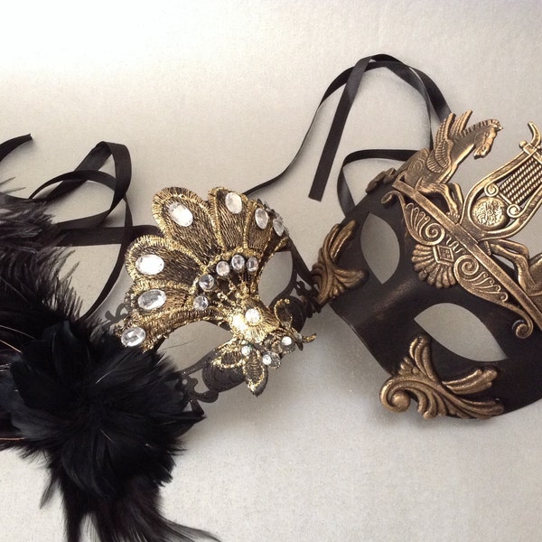 Masquerade Masks Couples - Etsy