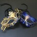 Gold Blue Masquerade Ball Mask Pair Birthday Costume Burlesque Party - Etsy