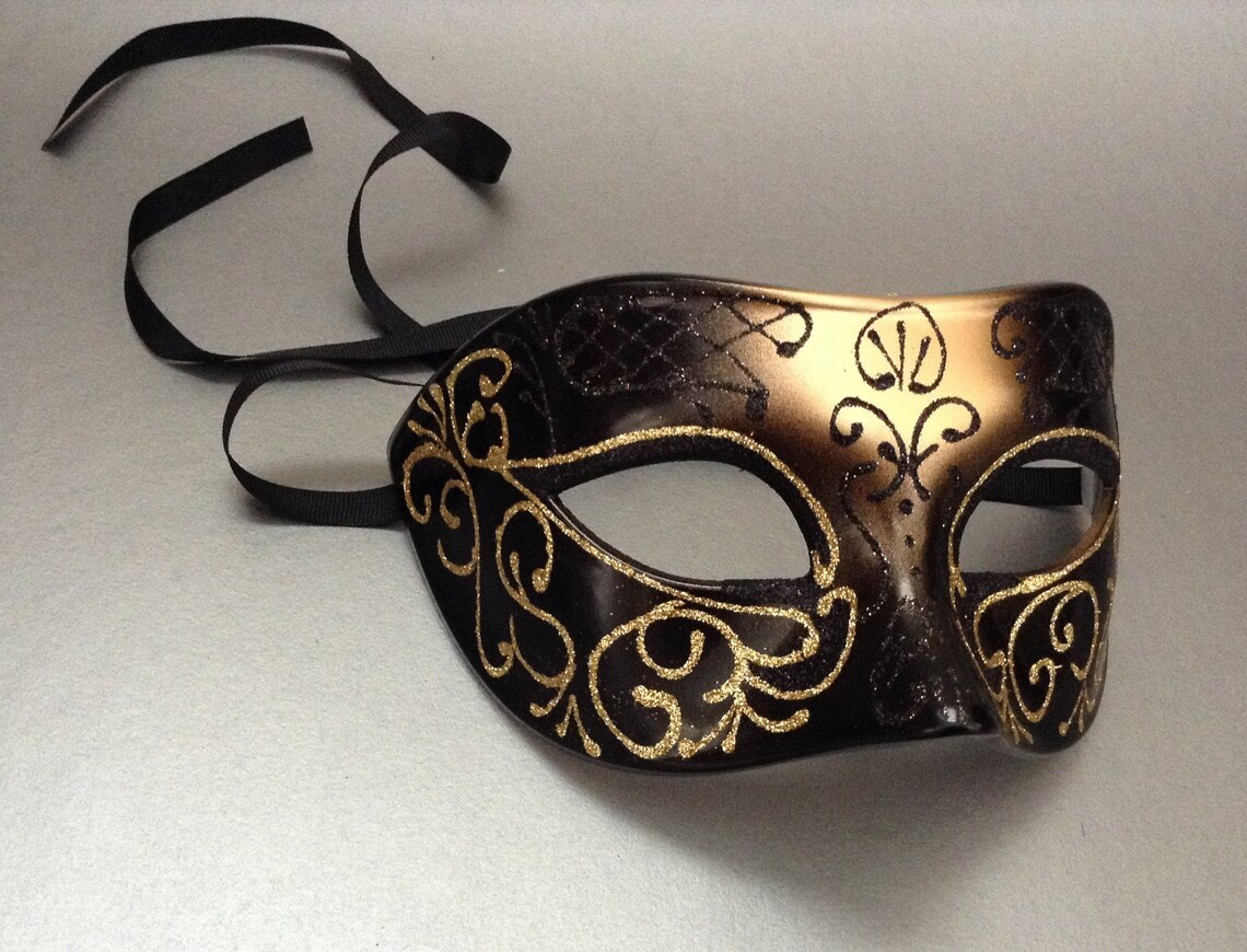 Black Gold Daddy Daughter Children Masquerade Ball Eye Mask - Etsy