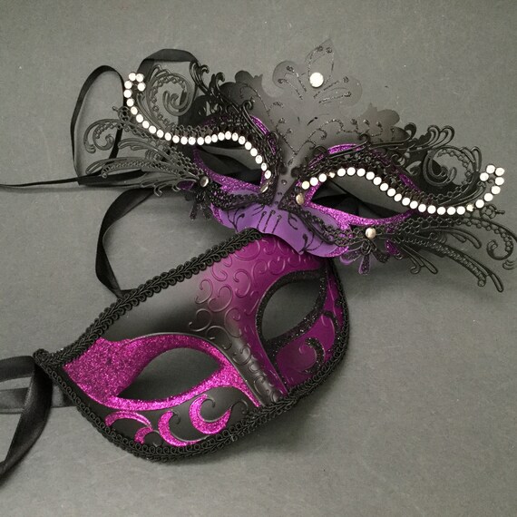 Dark Purple Masquerade Masks