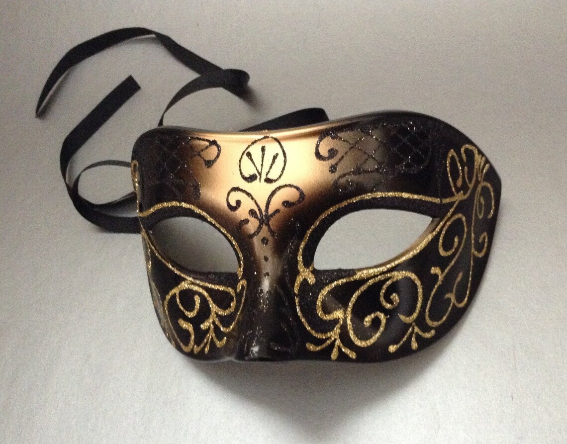 Black Gold Daddy Daughter Children Masquerade Ball Eye Mask - Etsy