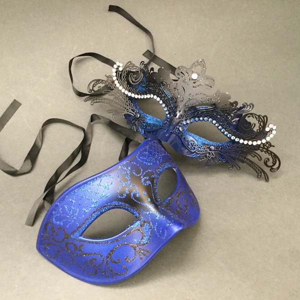 Royal Blue Mask - Etsy