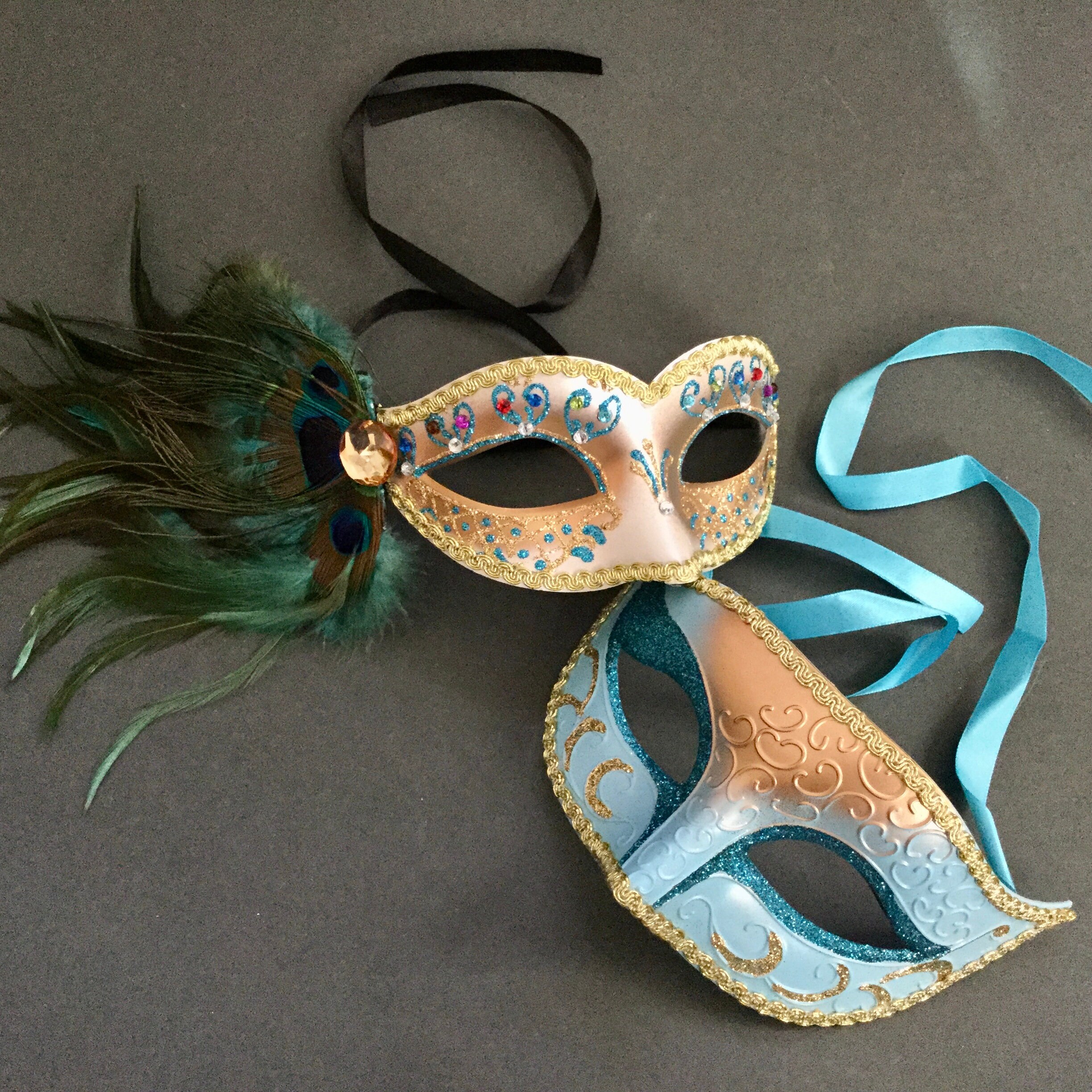 Peacock Masquerade Mask