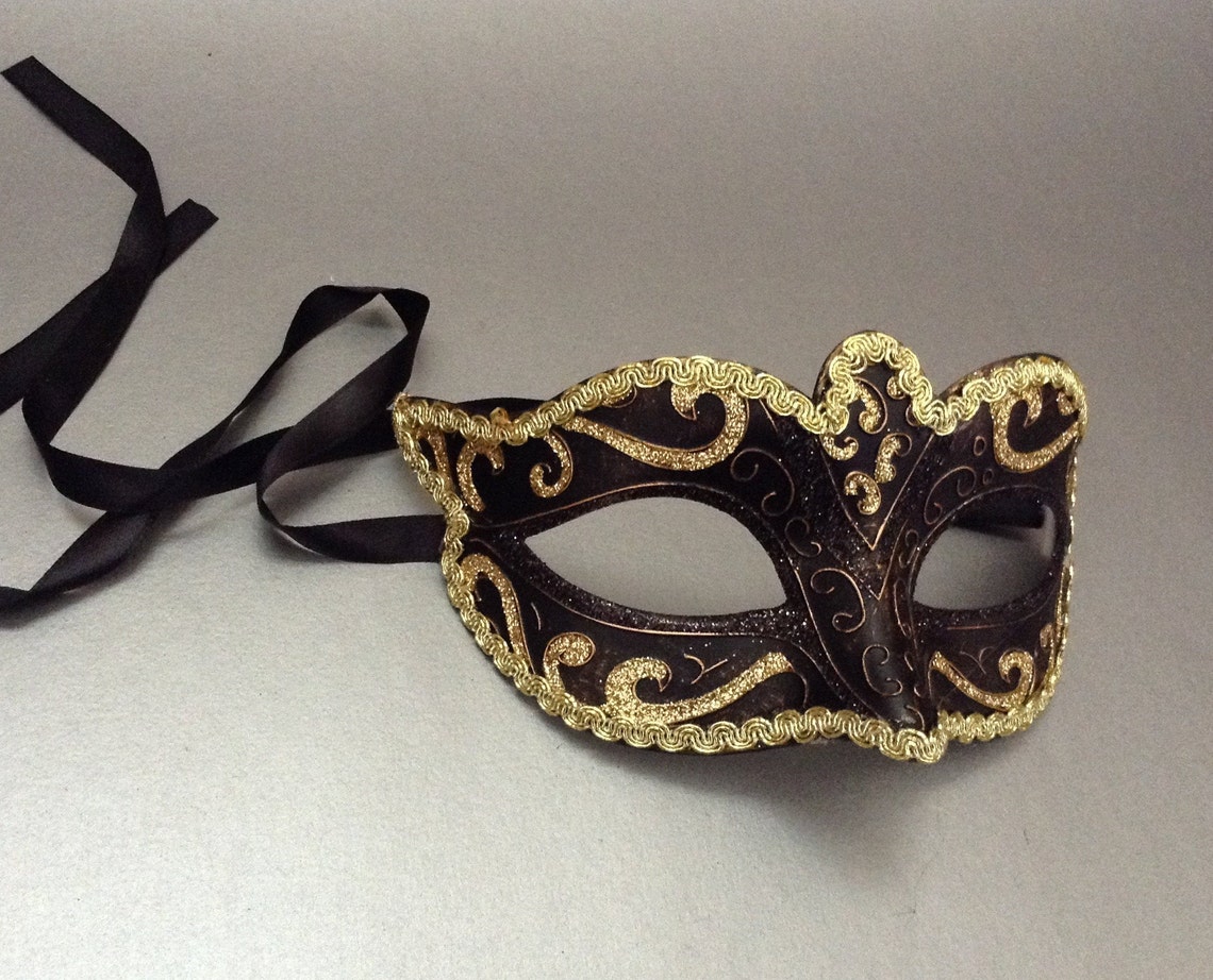 Black Gold Daddy Daughter Children Masquerade Ball Eye Mask - Etsy