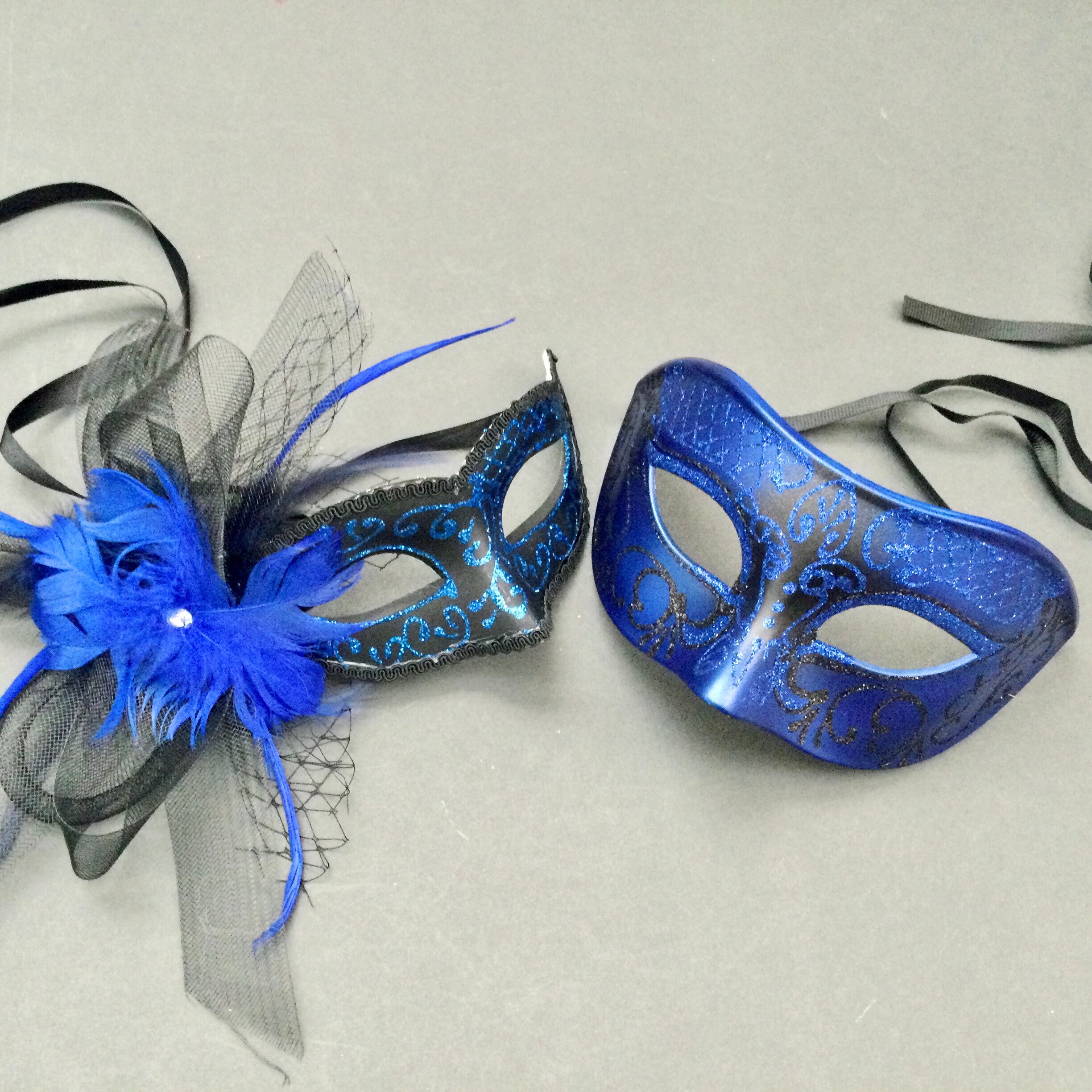 Royal Blue Masquerade Masks For Men