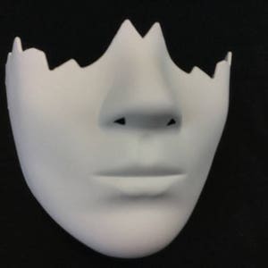 Unpainted DIY White Artistic Incomplete Masquerade Ball Mask | Etsy