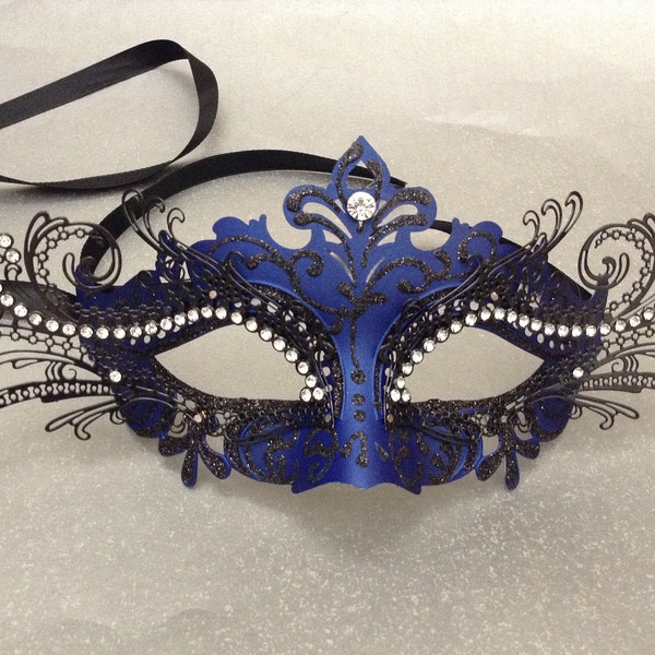 Royal Blue Mask - Etsy