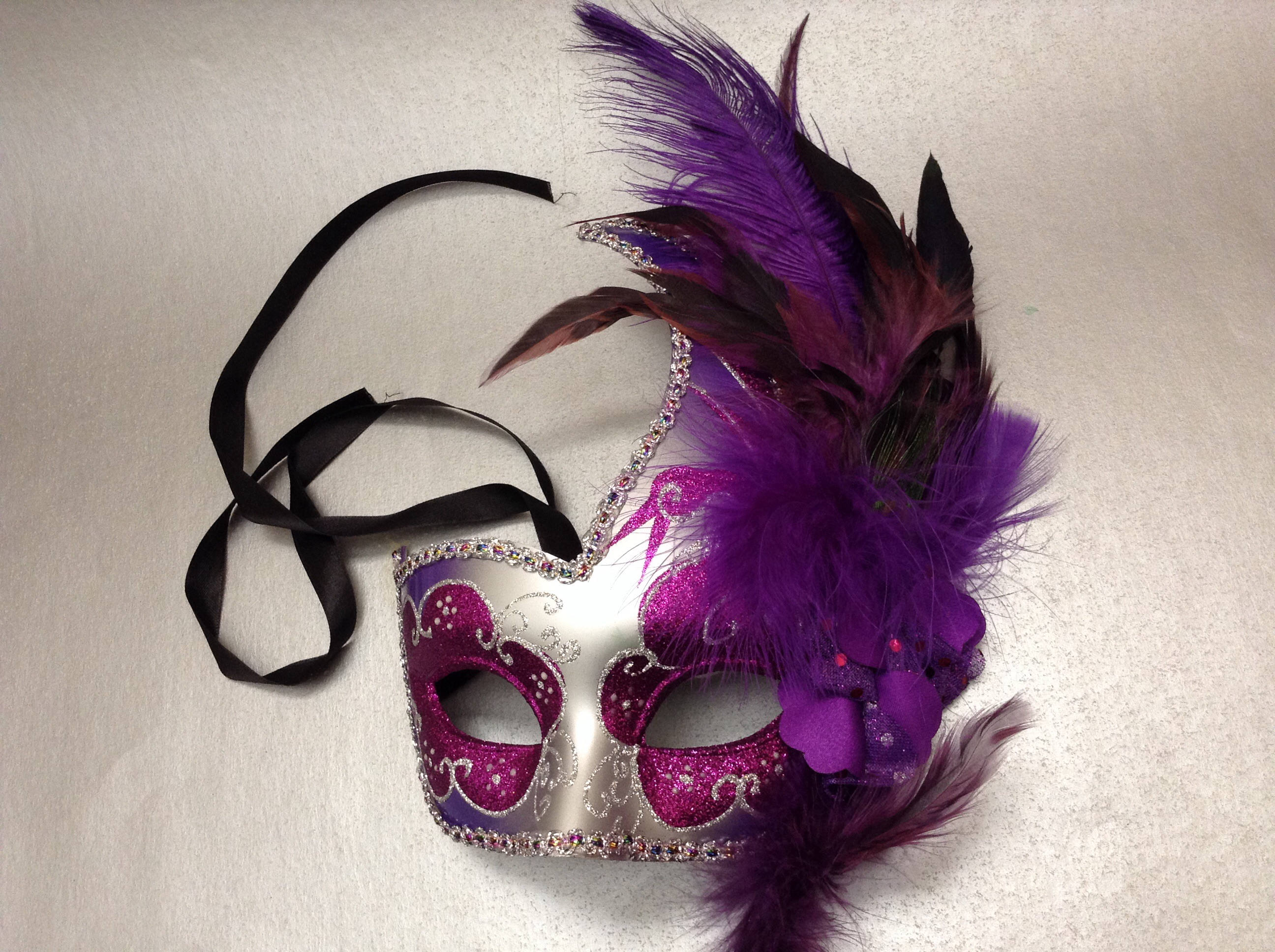 Silver Purple Mens Masquerade ball mask for Dance Birthday | Etsy