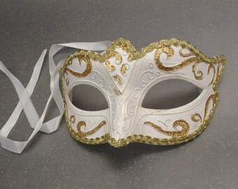 Gold Purple Masquerade Ball Eye Mask Pair Mardi Gras Costume | Etsy
