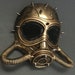 Steampunk Mask Respirator Full Gas Mask Metallic Bronze Spike - Etsy