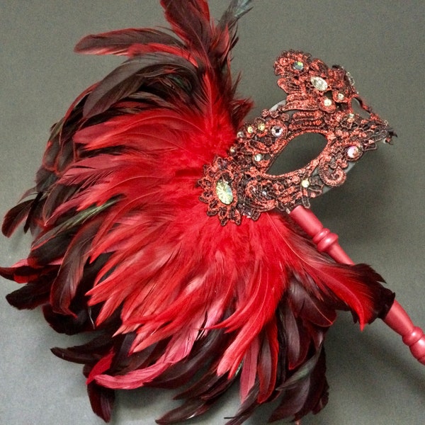Masquerade Masks on a Stick - Etsy