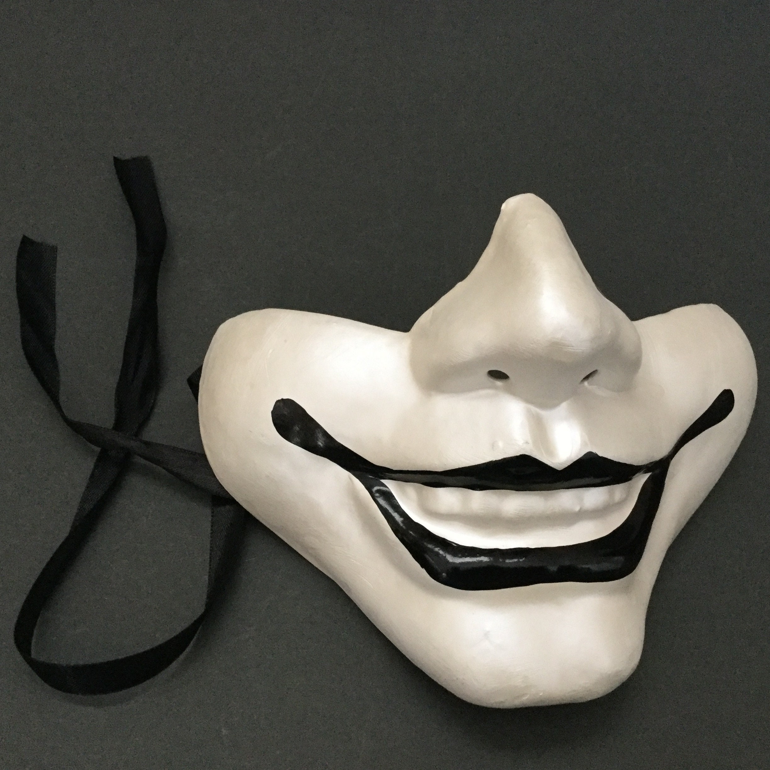 Mouth Jaw Mask Pearl White Black Goggles Costume Cosplay Fun | Etsy