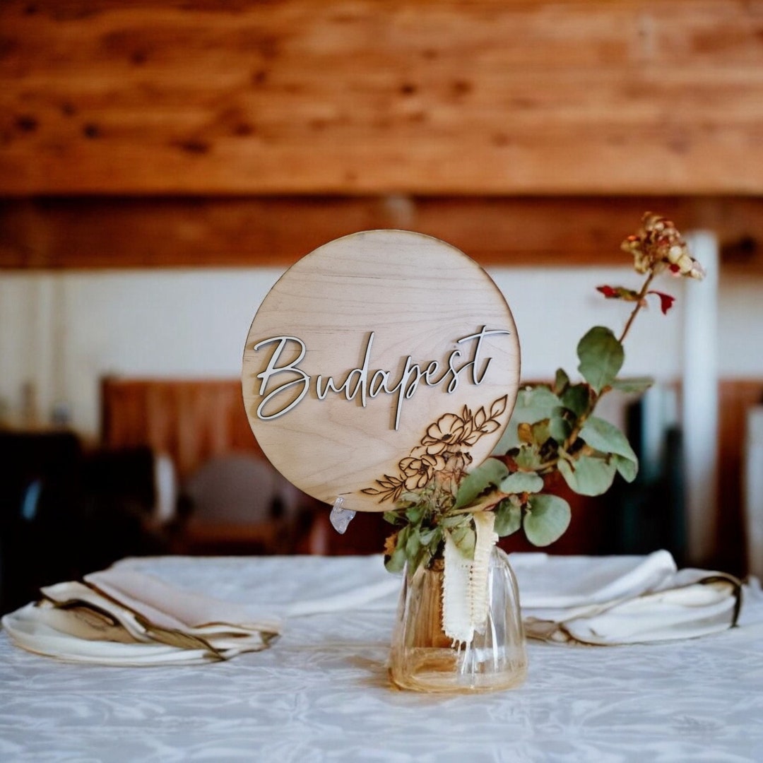 Wedding Table Name Wedding Place Setting Personalised Table Names ...