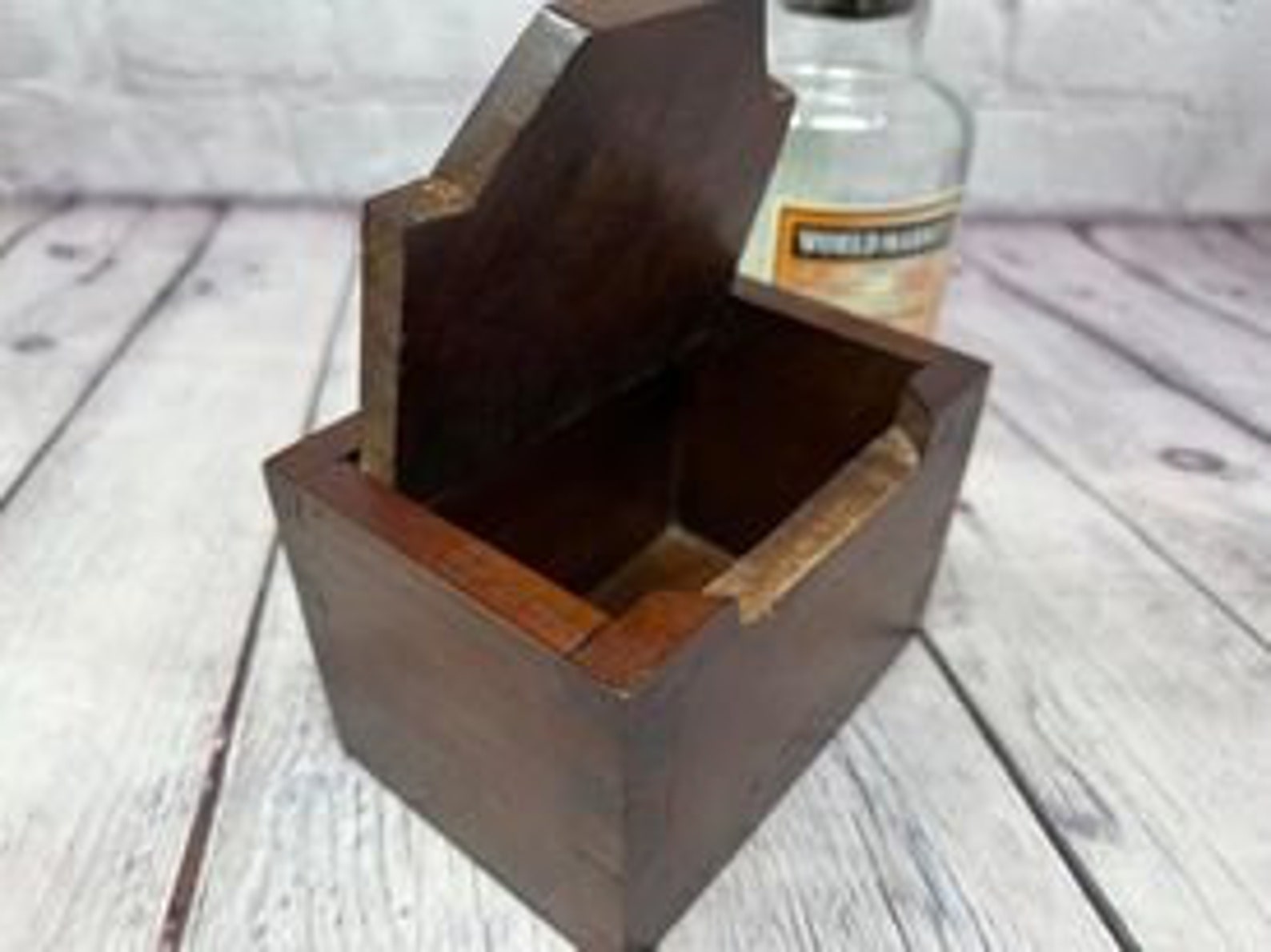 Wood Salt Box Hand Made Salt Cellar With Lid Gift Kitchen - Etsy