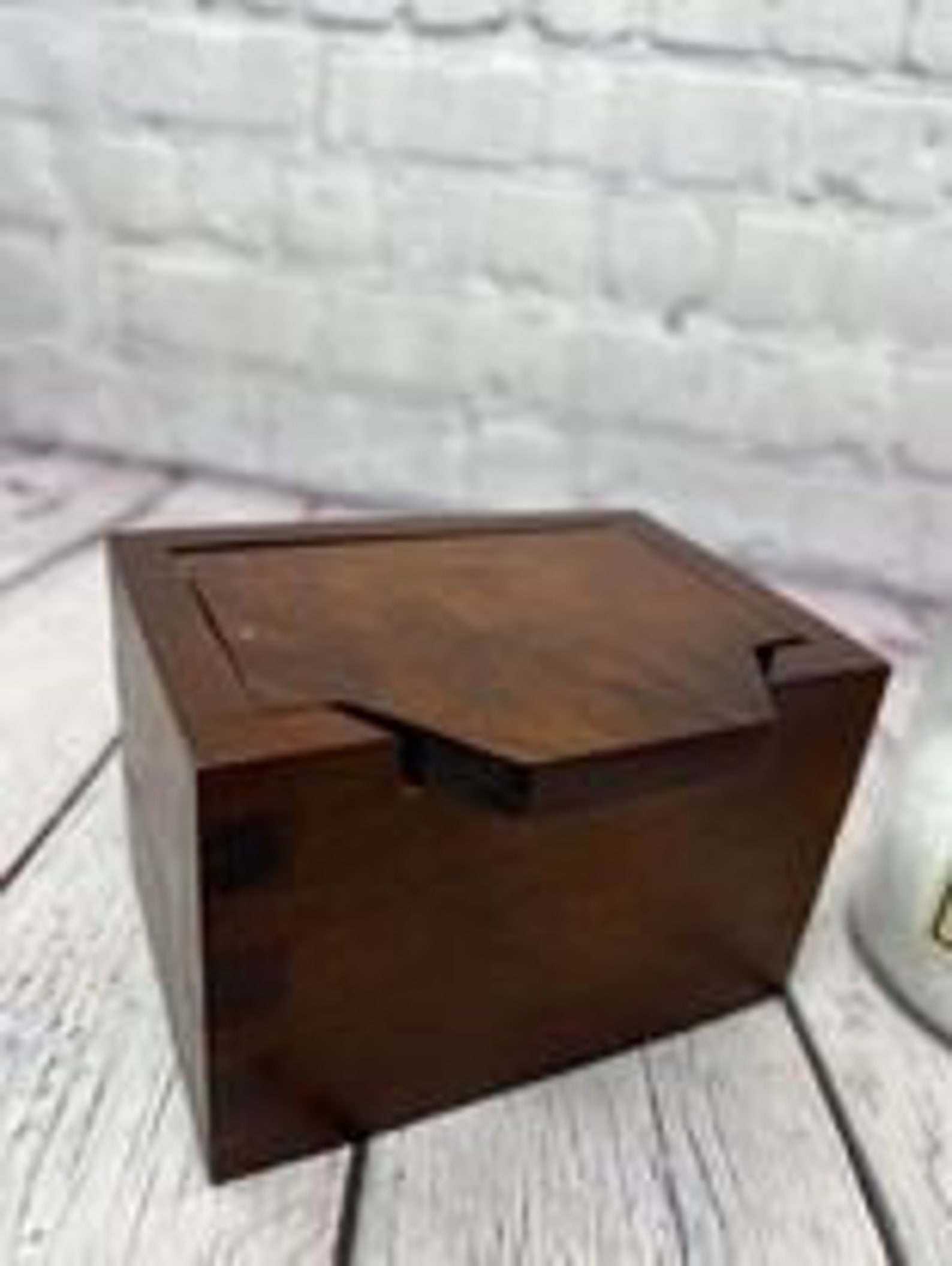 Wood Salt Box Hand Made Salt Cellar With Lid Gift Kitchen - Etsy