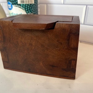 Wood Salt Box, Hand Made Salt Cellar With Lid, Gift, Kitchen Accessory ...