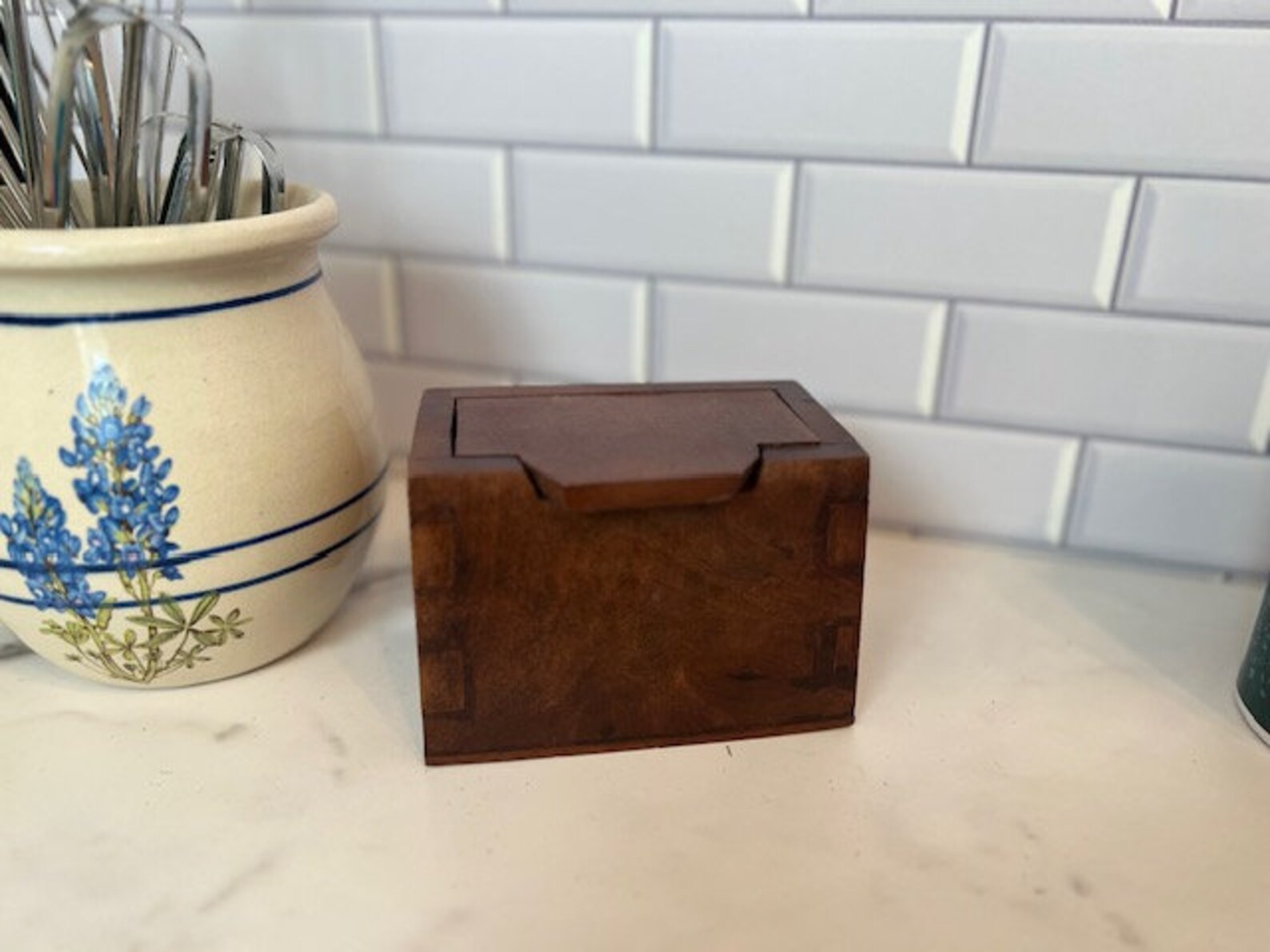 Wood Salt Box Hand Made Salt Cellar With Lid Gift Kitchen - Etsy