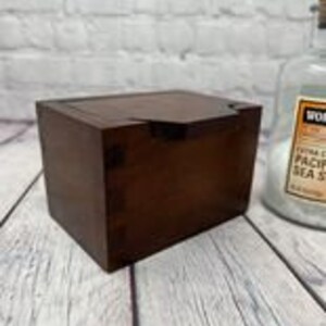 Wood Salt Box Hand Made Salt Cellar With Lid Gift Kitchen - Etsy