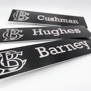 Locker Tags | Laser Engraved and Personalized | Black Aluminum | for ...