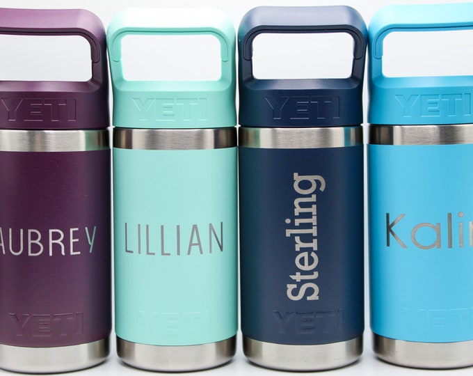 Personalized YETI Kids Rambler | Custom Text / Name Kids Tumbler ...