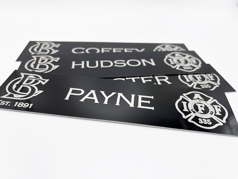 Locker Tags Laser Engraved and Personalized Black Aluminum - Etsy