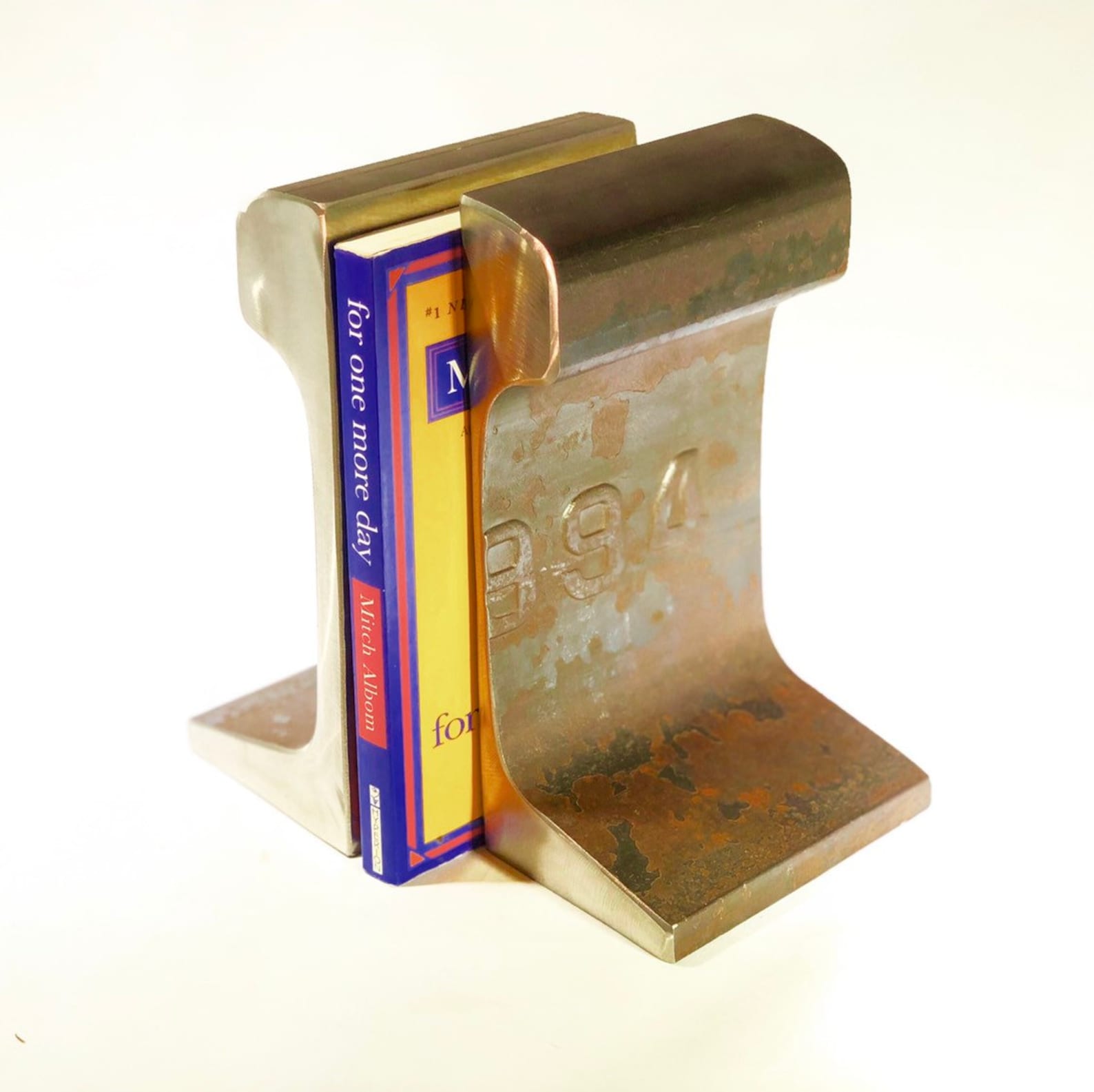 Large Antique Railroad Bookends - Etsy