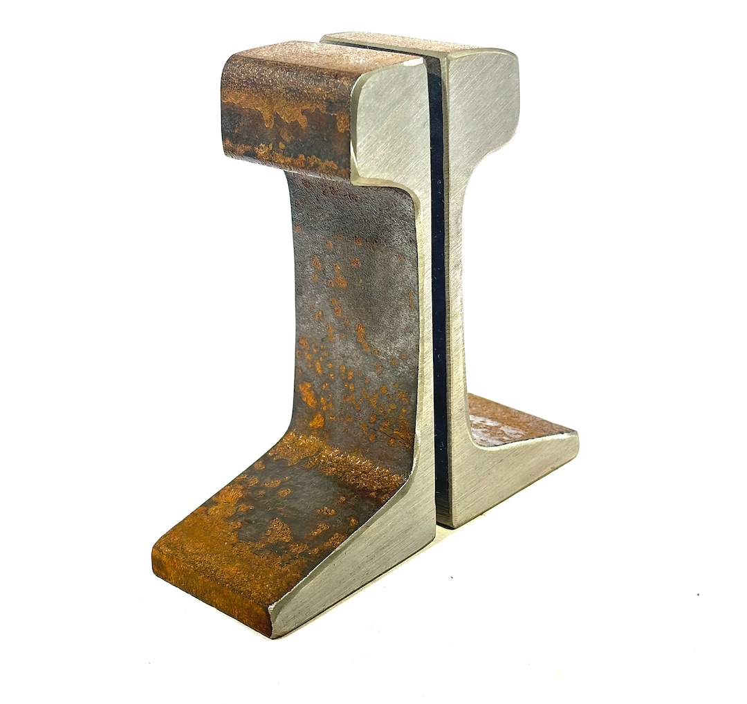 90 Lb Railroad Bookends Medium Size - Etsy