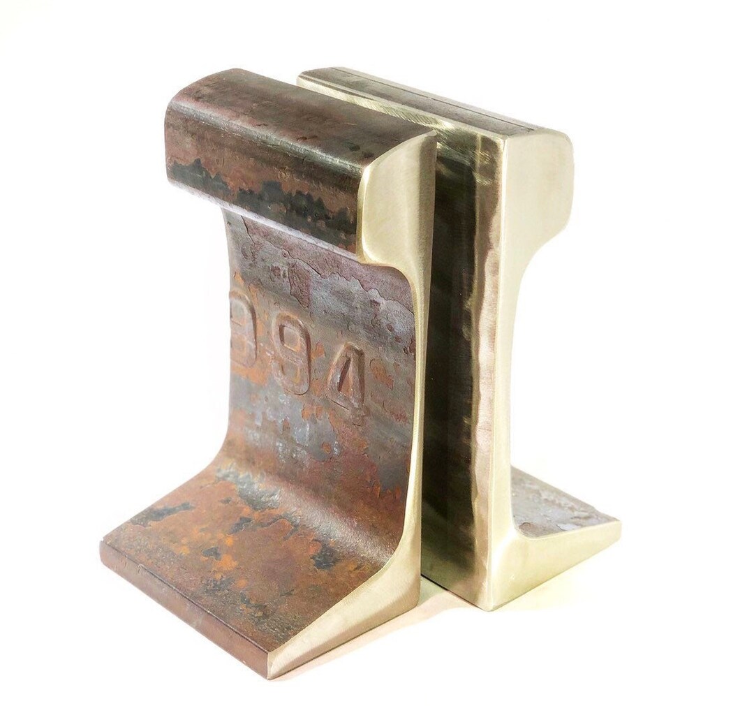 Large Antique Railroad Bookends - Etsy