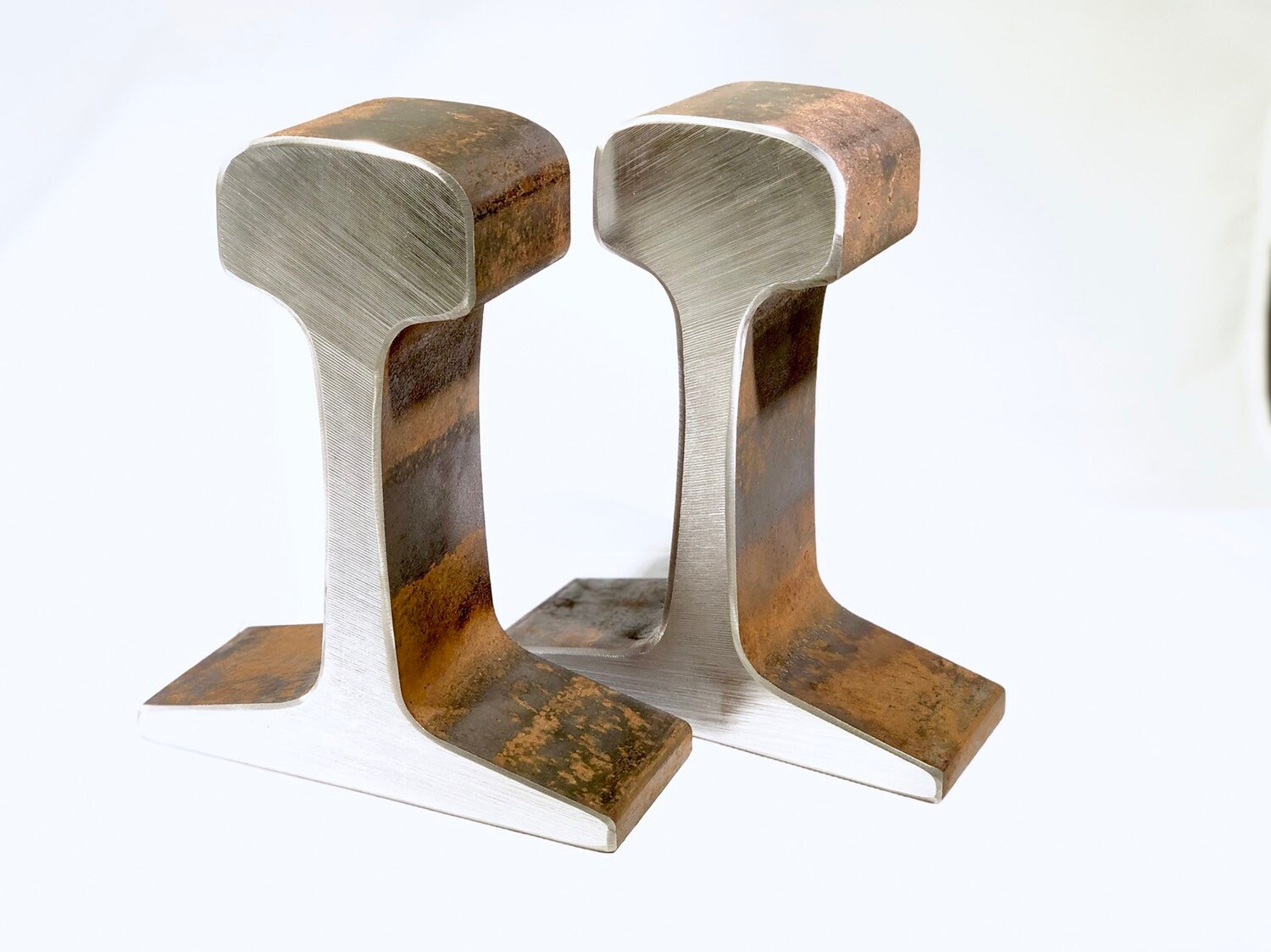 Large Railroad Track Bookends Unpolished | Etsy