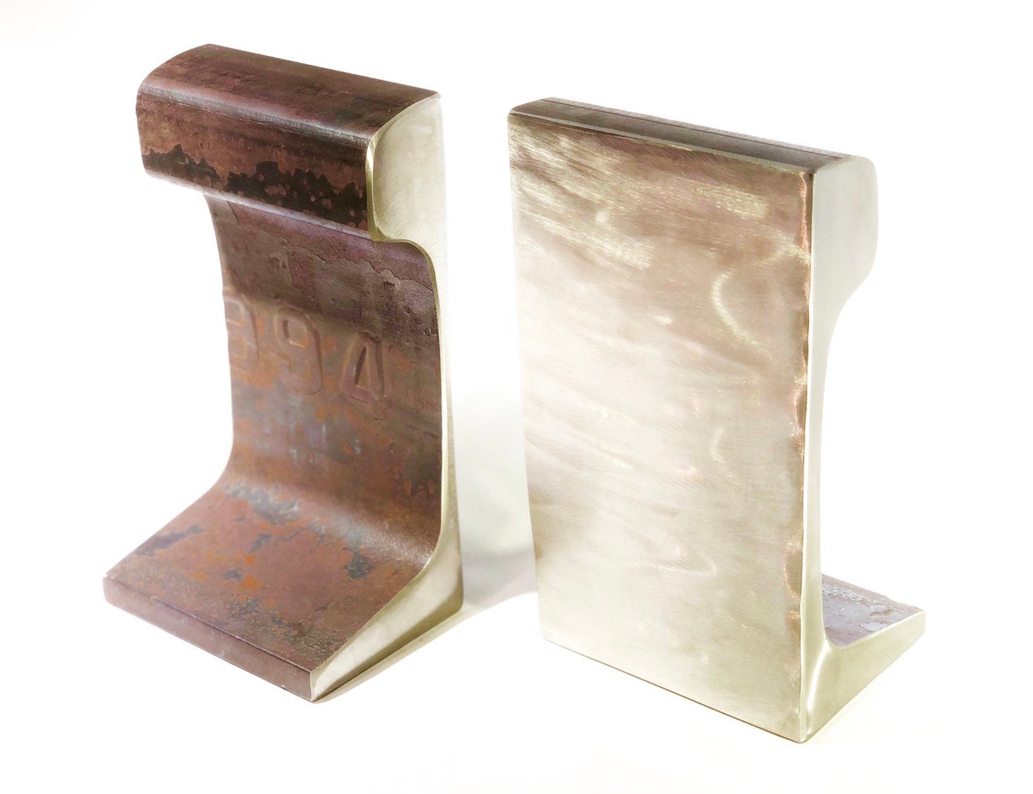 Large Antique Railroad Bookends - Etsy