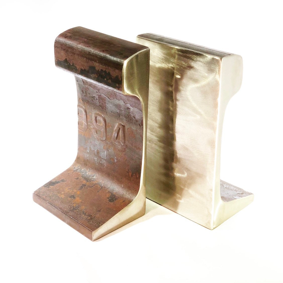 Large Antique Railroad Bookends - Etsy