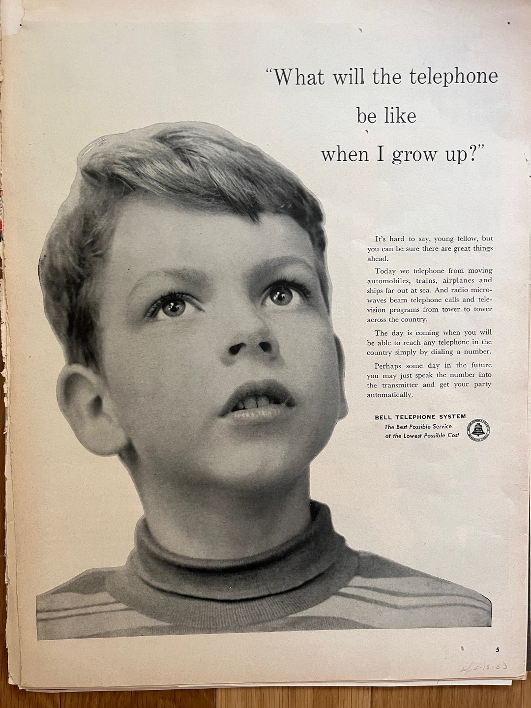 Lot of 14 Vintage Magazine Telephone Ads - Etsy