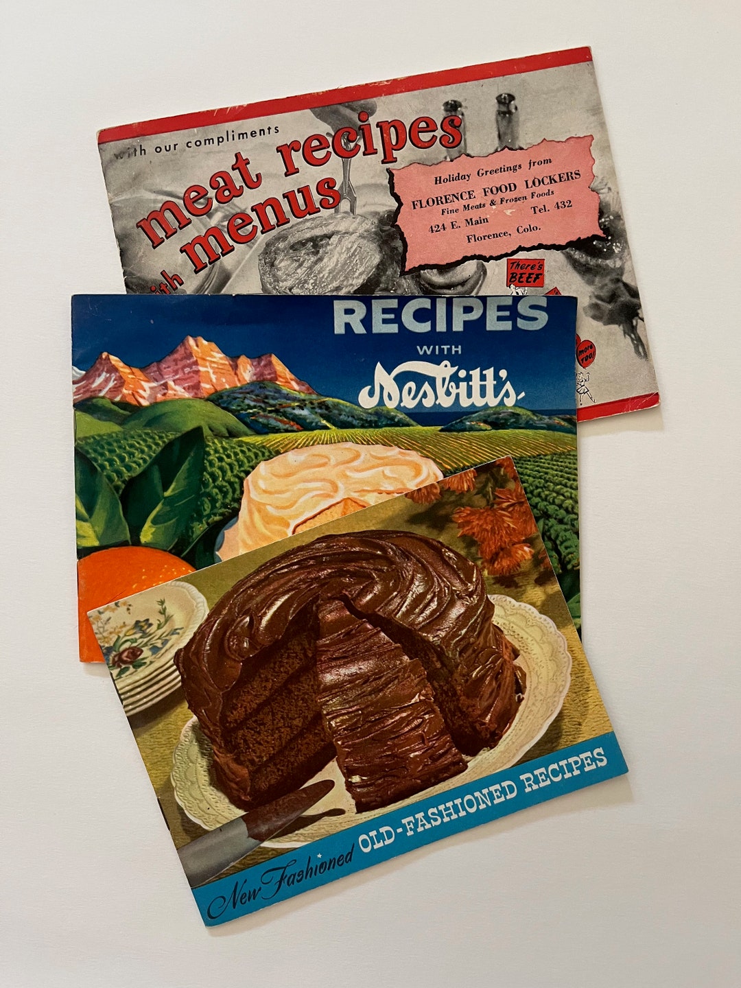 Vintage Recipe Books, Set 0f 3 - Etsy