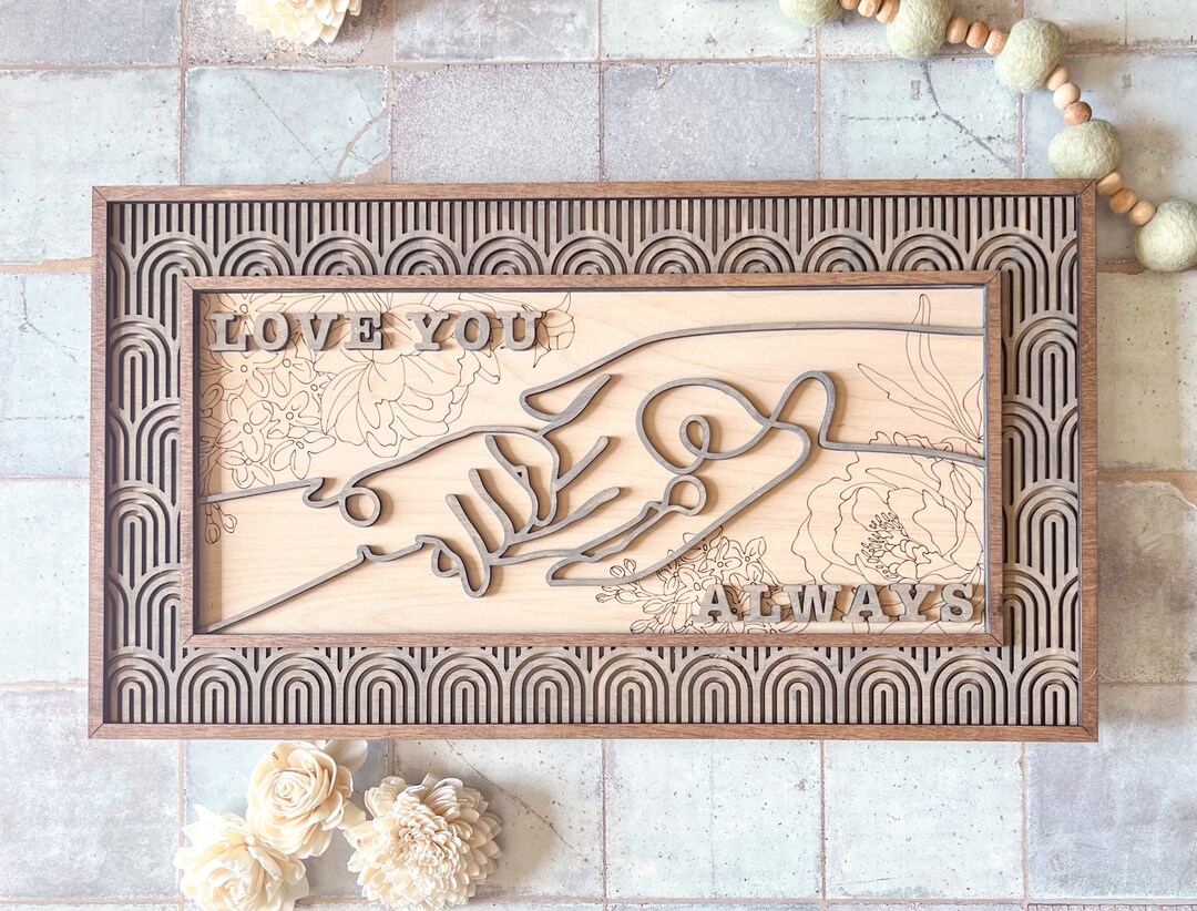 Love You Always Wood Sign, Mother's Day Home Decor, Gift From Child ...