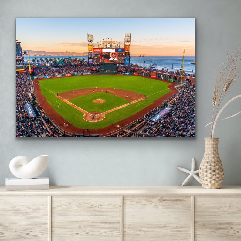 Oracle Park Sunset Wall Art San Francisco Giants Game Photo Print ...