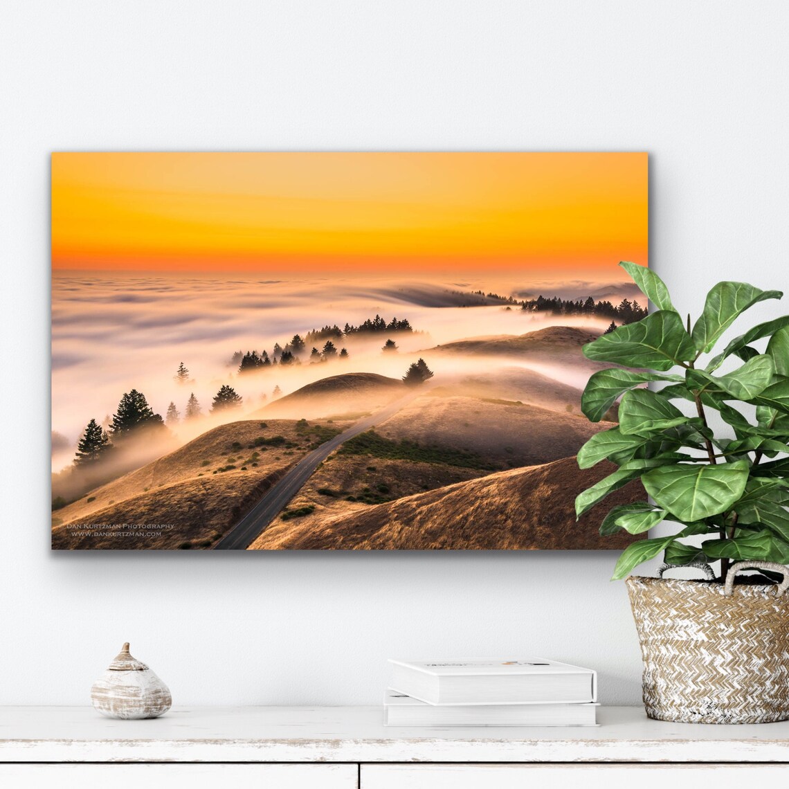 Mt. Tam Flowing Fog Photo Marin County Photography Landscape | Etsy