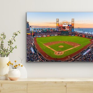 Oracle Park Sunset Wall Art San Francisco Giants Game Photo Print ...